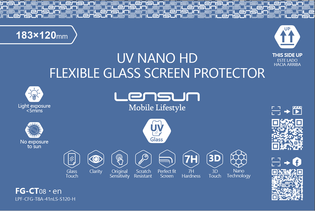 Test_UV Nano HD Flexible Glass screen protector - lensun