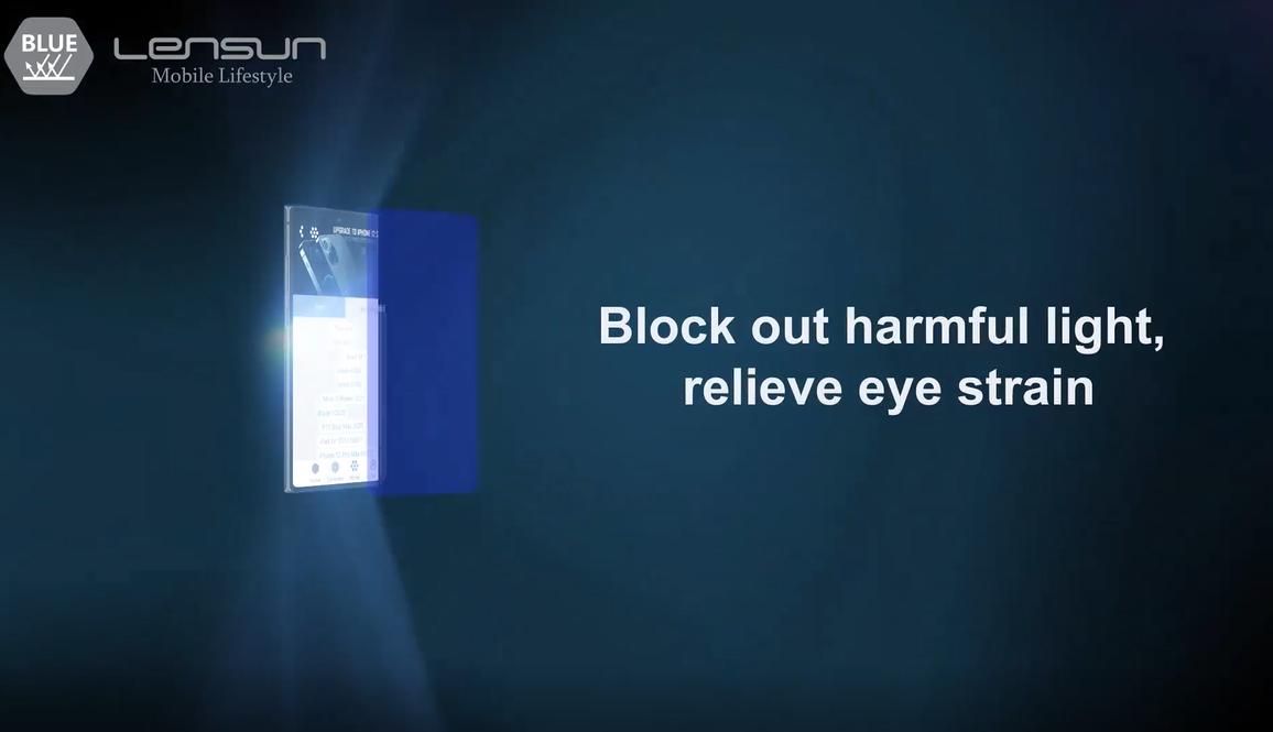Is there a screen protector to protect eyes? - lensun blue light protector