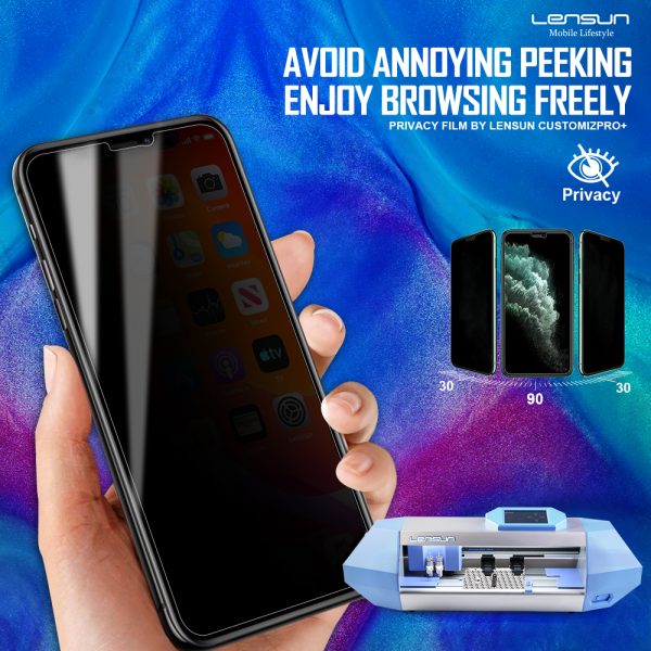 What is a matte privacy screen protector? - lensun matte screen protector